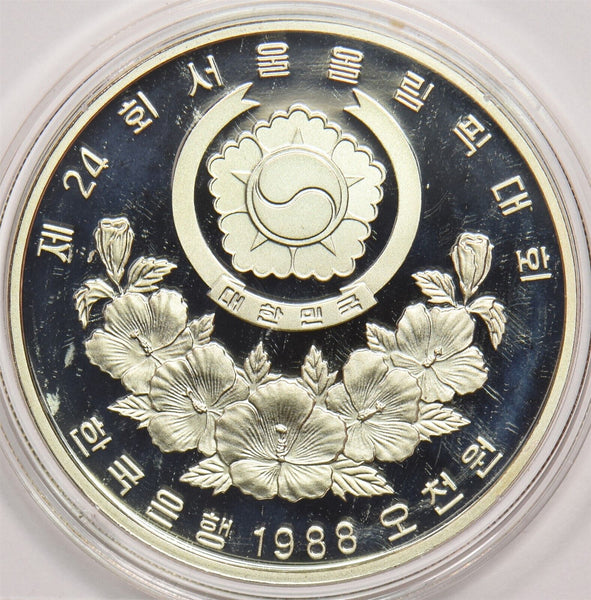 South Korea 1988 5000 Won Proof Silver ASW .4999oz XXIV Seoul Olympics ...