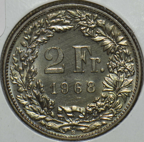 Switzerland 1968 2 Francs BU 196185 combine shipping – Coin Gold ...