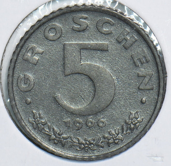 Austria 1966 5 Groschen 198811 combine shipping – Coin Gold & Stamp ...