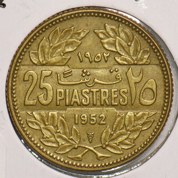 Lebanon 1952 25 Piastres 199109 combine shipping – Coin Gold & Stamp ...