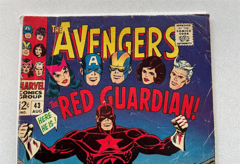 The Avengers Issue#43 Aug, 1967 First issue of "The Red Guardian!" (He ...