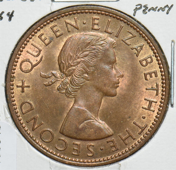 New Zealand 1964 Penny Tui Bird 198946 combine shipping – Coin Gold ...