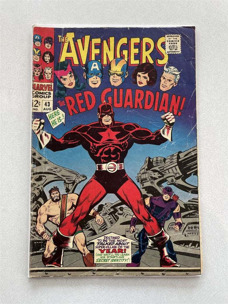 The Avengers Issue#43 Aug, 1967 First issue of "The Red Guardian!" (He ...